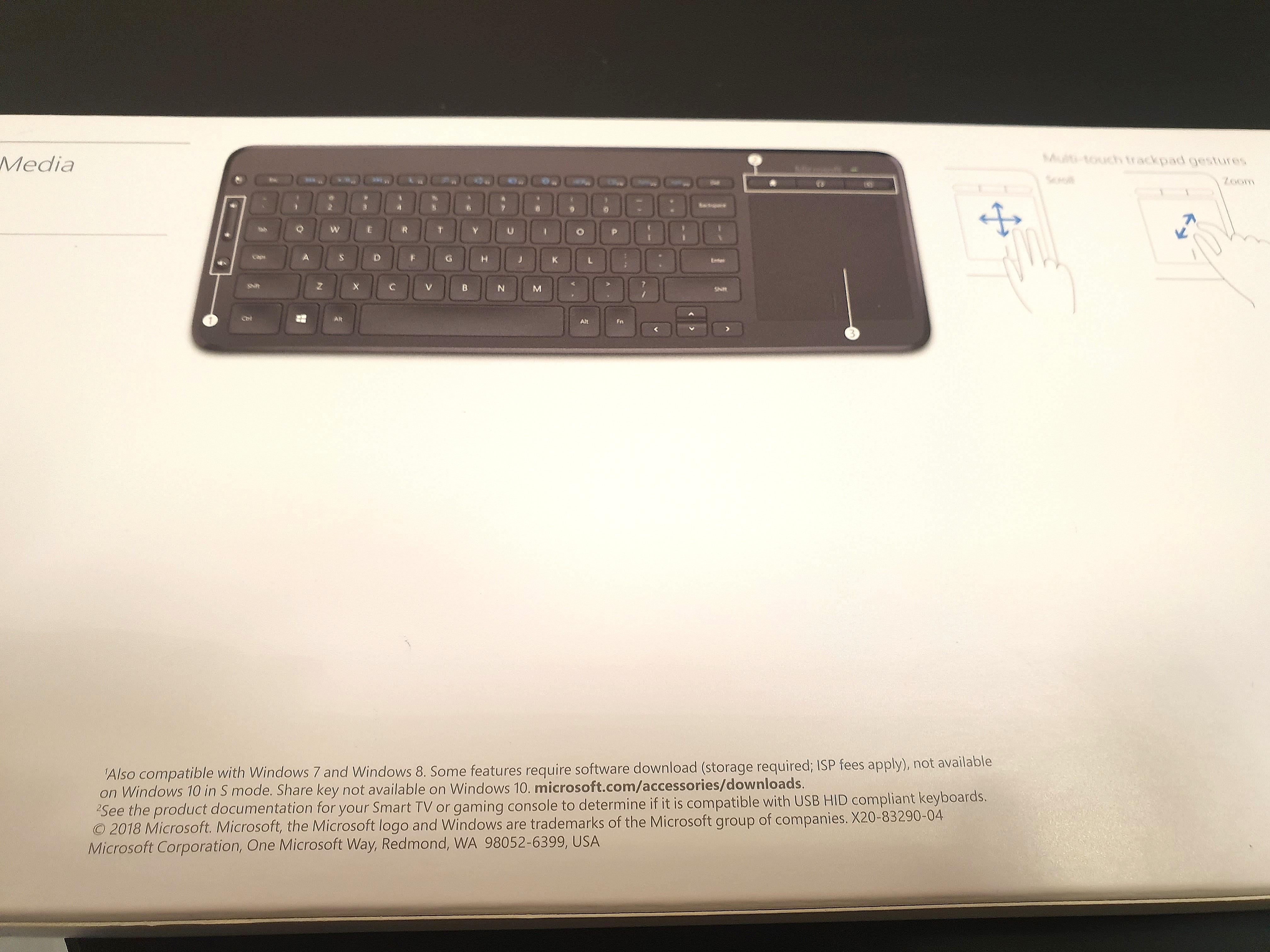 Microsoft Wireless All in One Keyboard, Computers & Tech, Parts ...