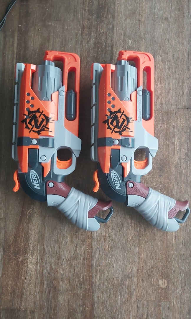 Modded Nerf Hammershot with GavinFuzzy 8-Shot Barrel, Hobbies & Toys ...