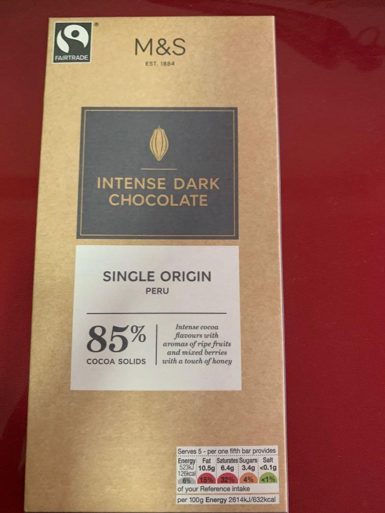 M&S Intense dark chocolate, Food & Drinks, Fresh Produce on Carousell