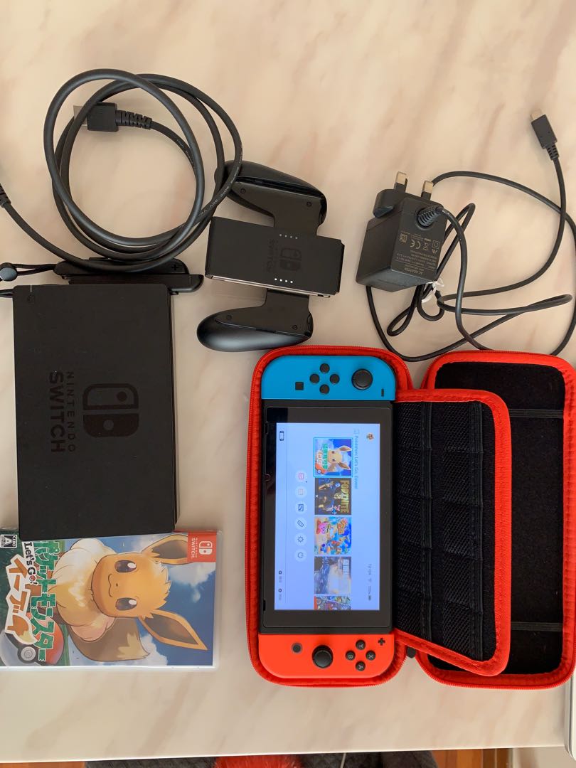 Nintendo Switch 99%新 齊件 with Pokemon let’s go, 電子遊戲, 電子遊戲, Nintendo 任天堂 ...