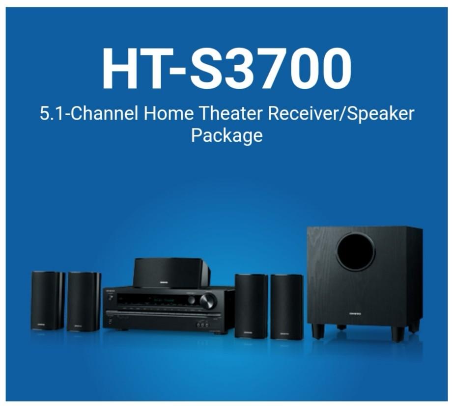 Onkyo HT-S3700 5.1 Home Theater System, Audio, Soundbars, Speakers & Amplifiers on Carousell
