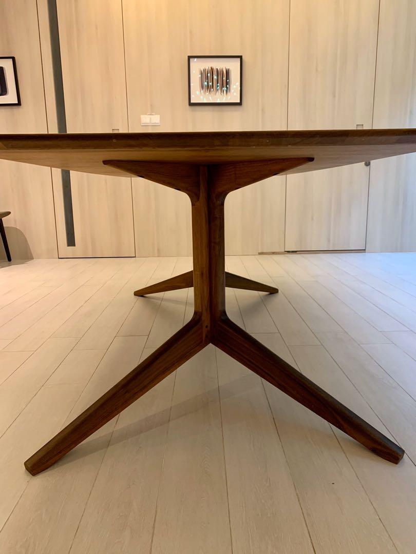 Original Matthew Hilton Light Dining Table in Walnut, Furniture & Home ...