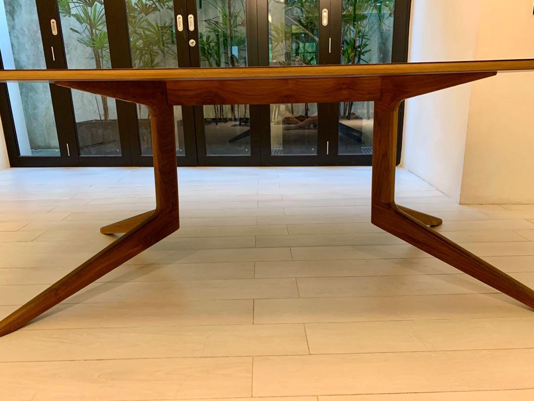 Original Matthew Hilton Light Dining Table in Walnut, Furniture & Home ...