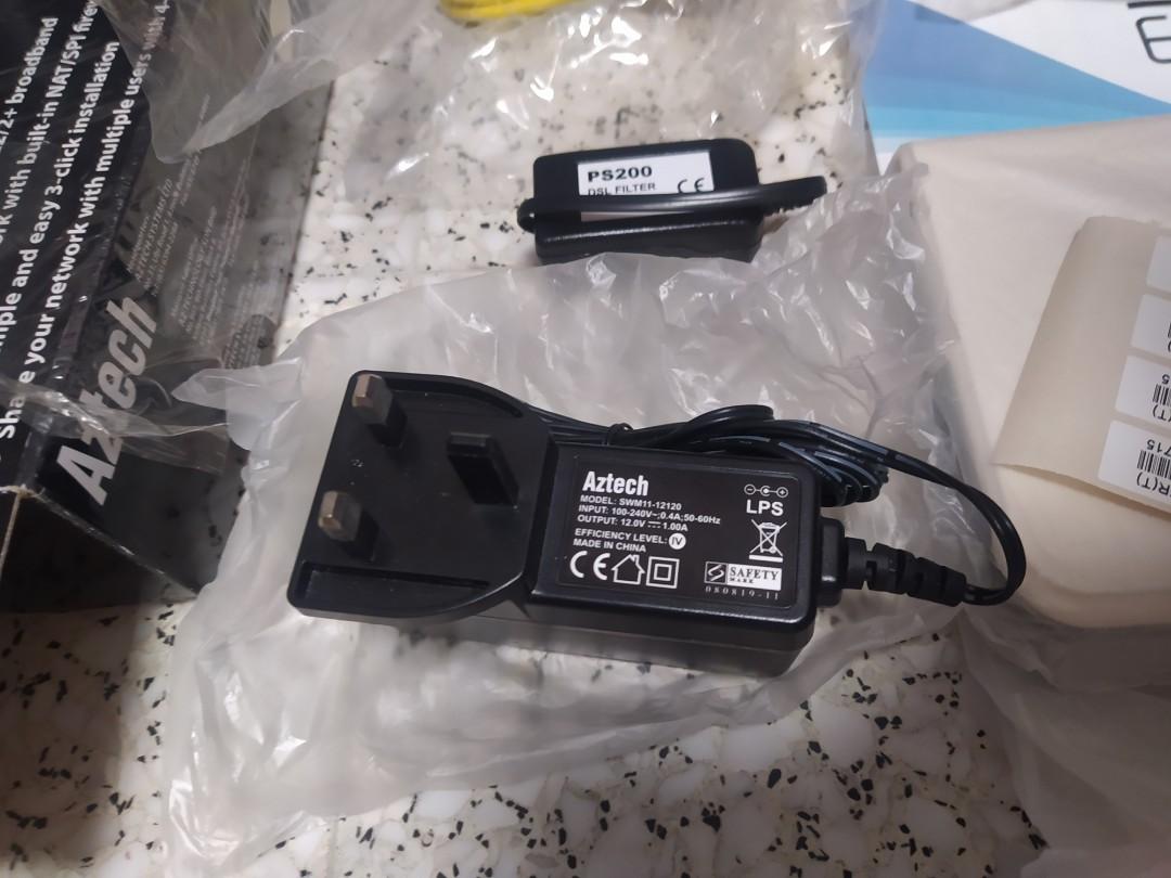 Singtel Aztech 4-port ADSL 2/2+ Ethernet Modem Router, Computers & Tech ...