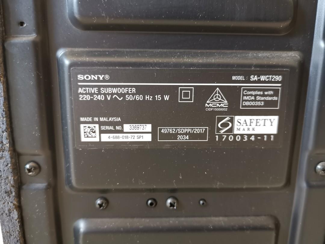 Sony S-Force Pro 300W Wireless Soundbar, Audio, Soundbars, Speakers ...