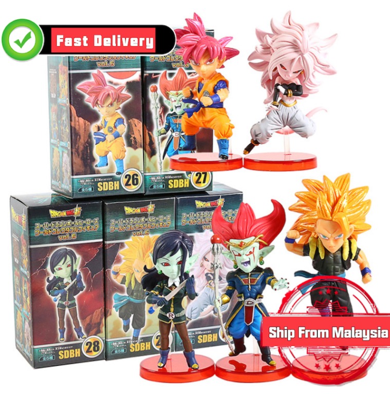 Super Dragon Ball Heroes WCF Vol.6 Super Saiyan God Son Goku Gogeta Android 21 Majin Demigra ...
