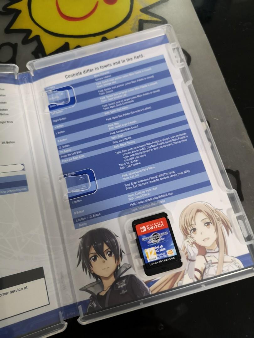 Sword Art Online (SAO) Hollow Realization -nintendo switch, Video ...