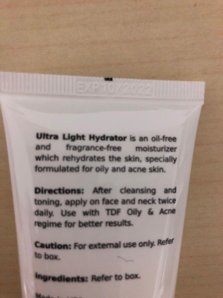 tdf Derma Formula Ultra Light Hydrator Oil-free Moisturizer, Beauty ...