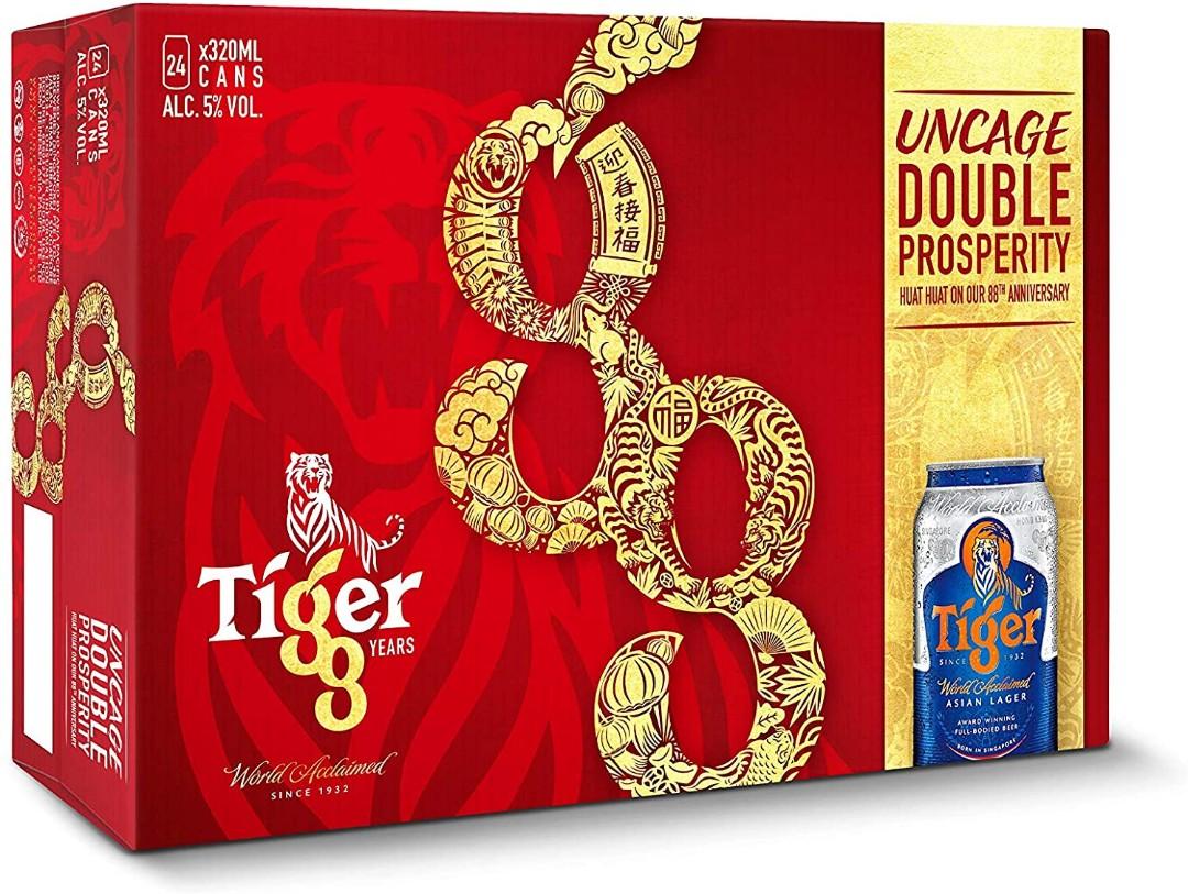 Tiger beer 24 cans, Food & Drinks, Beverages on Carousell