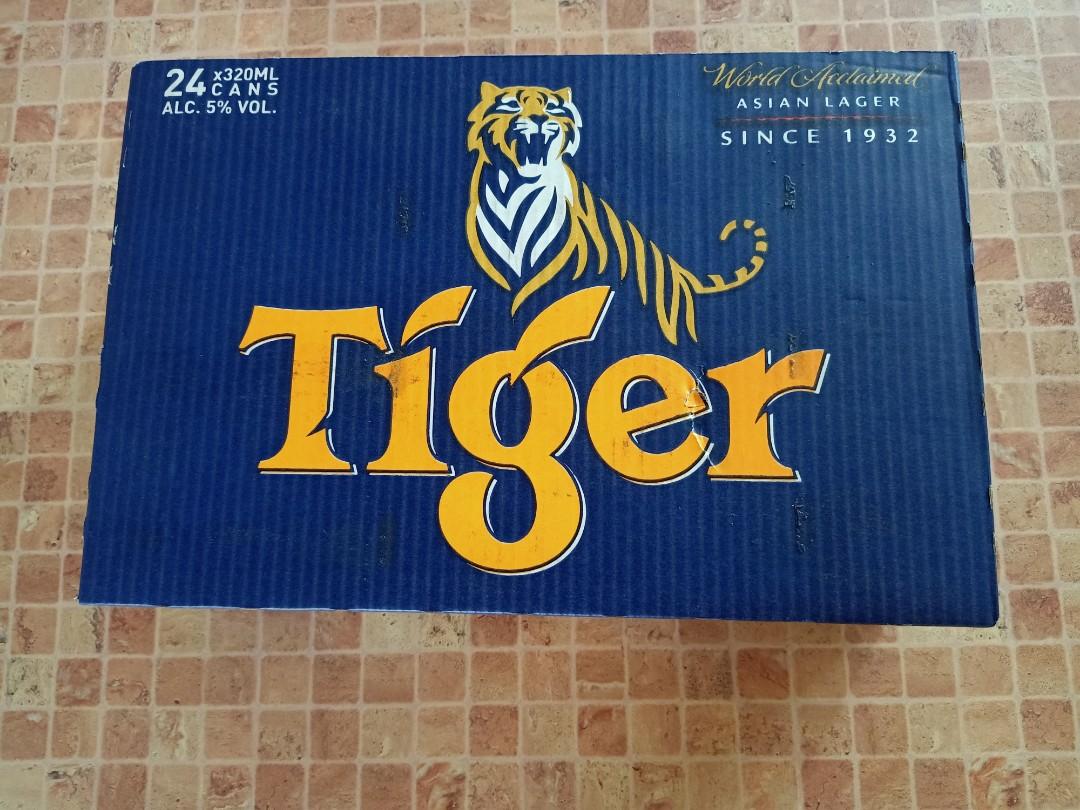 Tiger beer 24 cans, Food & Drinks, Alcoholic Beverages on Carousell