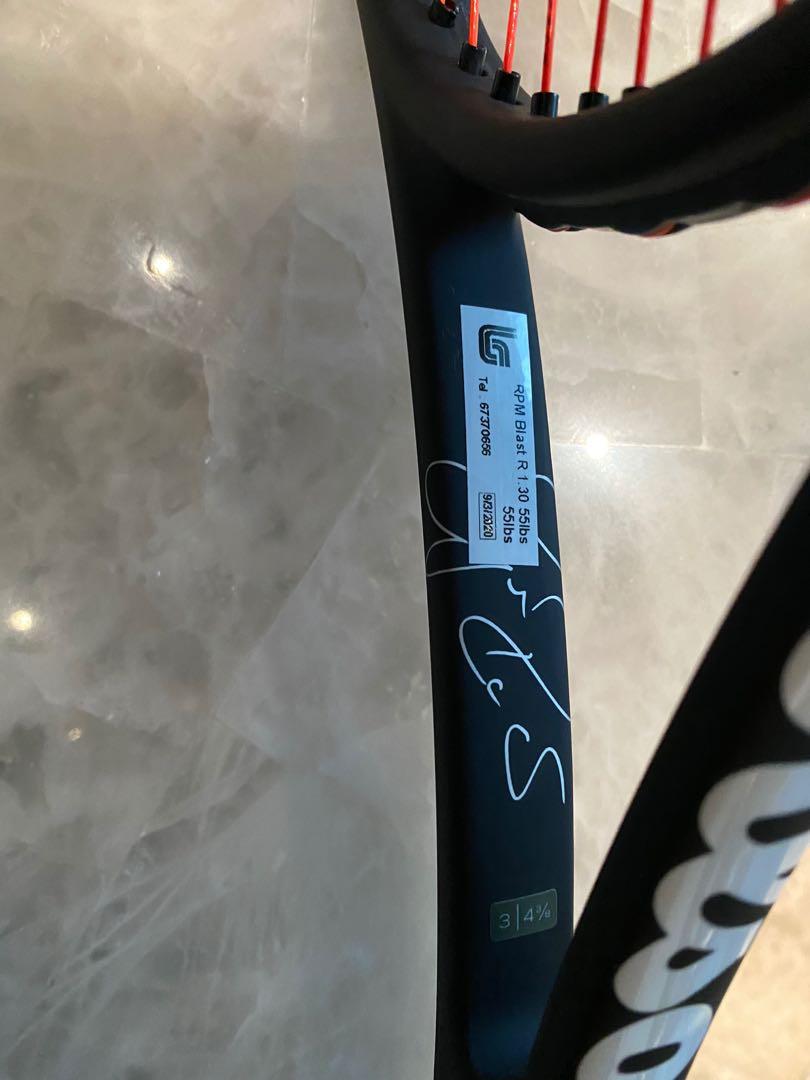 Wilson: Roger Federer “Pro Staff RF97 Autograph Tennis Racket” with ...