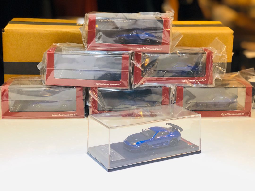 全新 Ignition Model 1/64 Toyota Supra (JZA80) RZ Blue Metallic, 興趣及遊戲, 收藏 ...
