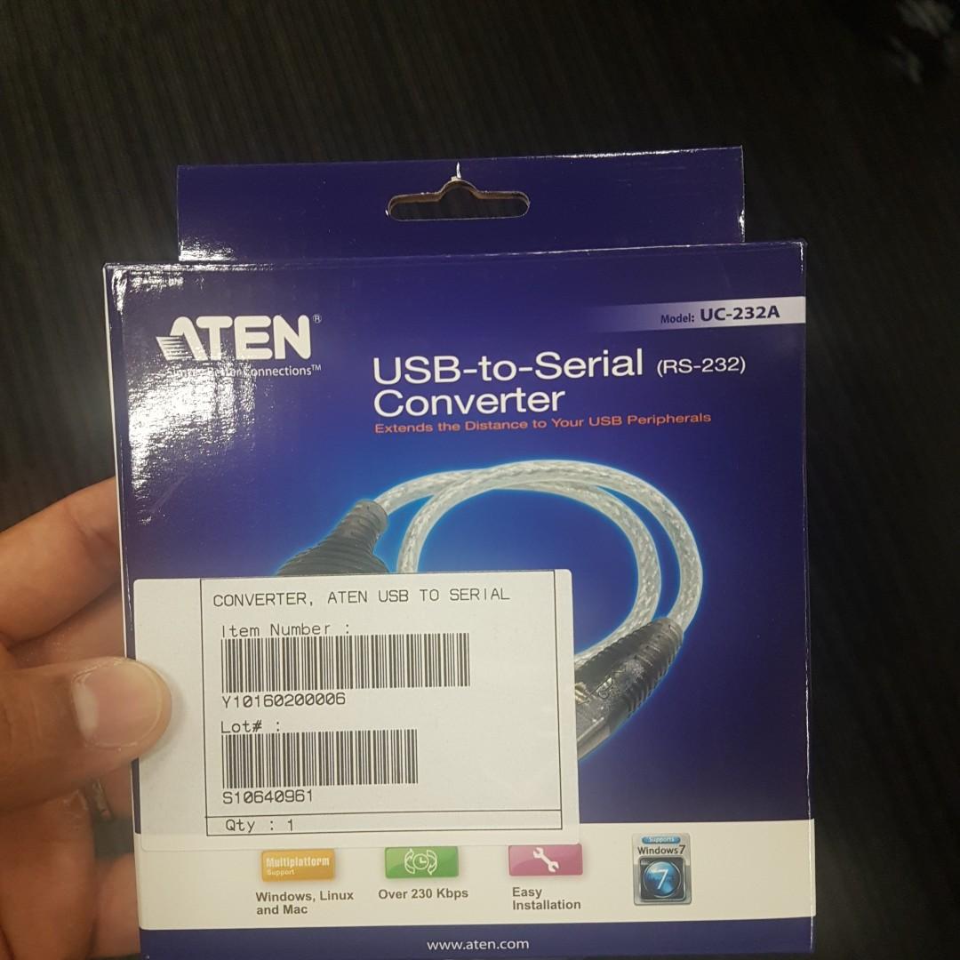 Aten USB to Serial Converter (rs232), Computers & Tech, Parts ...