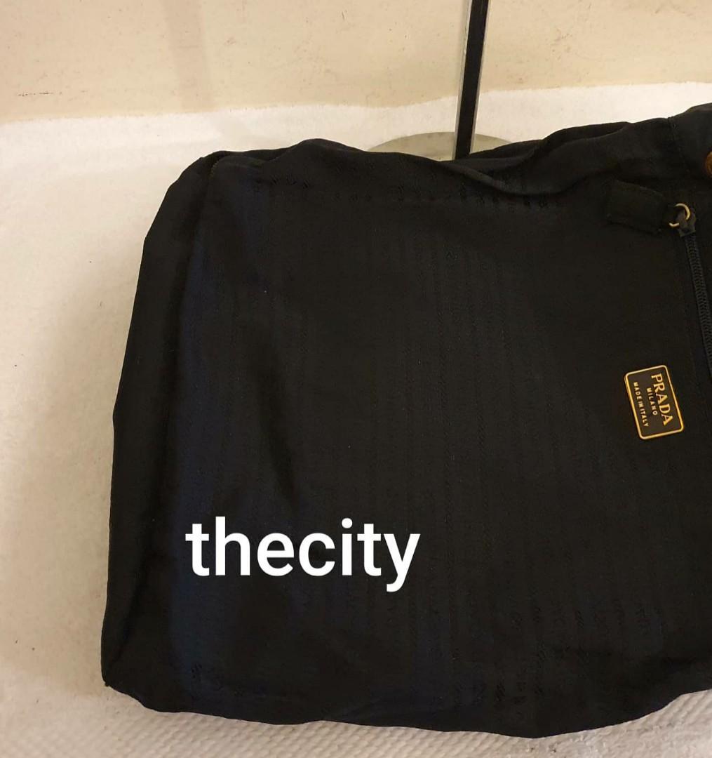 AUTHENTIC PRADA QUILTED NYLON CANVAS BACKPACK - TASSEL CHARM DRAWSTRING ...