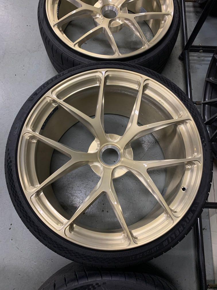 BC Forged Wheels & Tires Set, Car Accessories, Tyres & Rims on Carousell