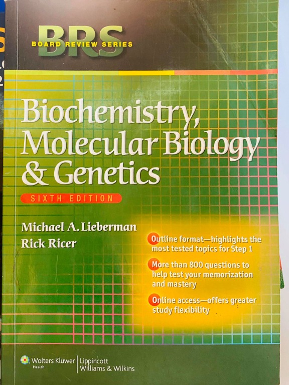 BRS Biochemistry, Molecular Biology, and Genetics 6th Edition - Cheap ...