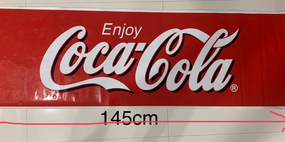 Coca Cola sticker (large size) about 145 cm length, Hobbies & Toys ...