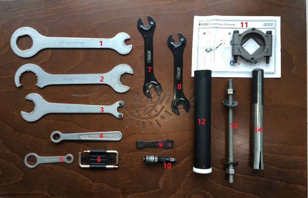 Complete Vintage Bike Tool Set: Campagnolo, VAR etc, Sports Equipment ...