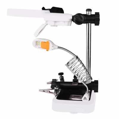 DIY PCB Soldering Desk Magnifier Warm and Cold Color Temperature LED ...