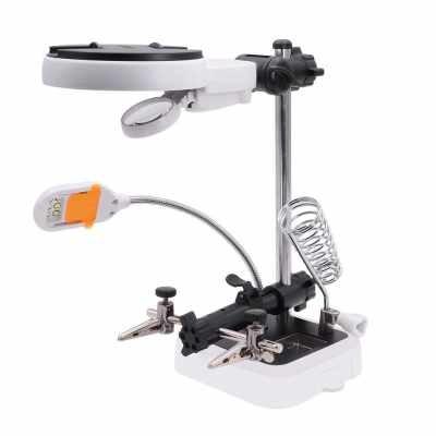 DIY PCB Soldering Desk Magnifier Warm and Cold Color Temperature LED ...