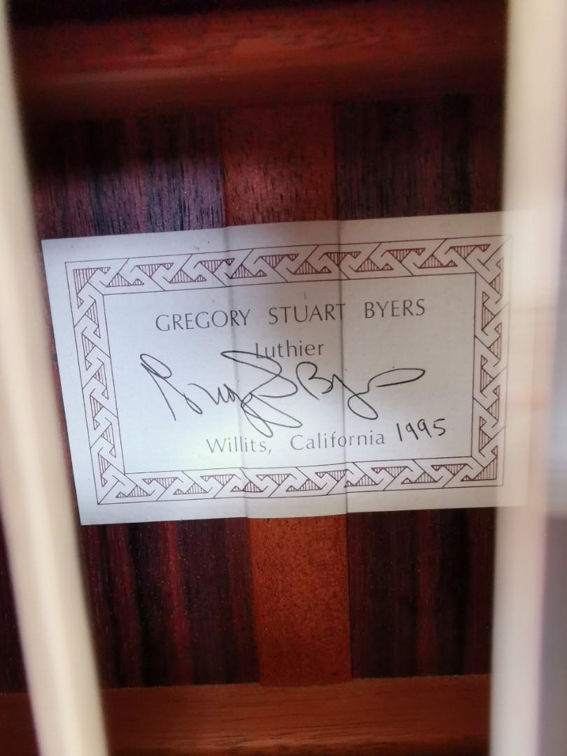Gregory Stuart Byers Classical Guitar 1995, Hobbies & Toys, Music ...