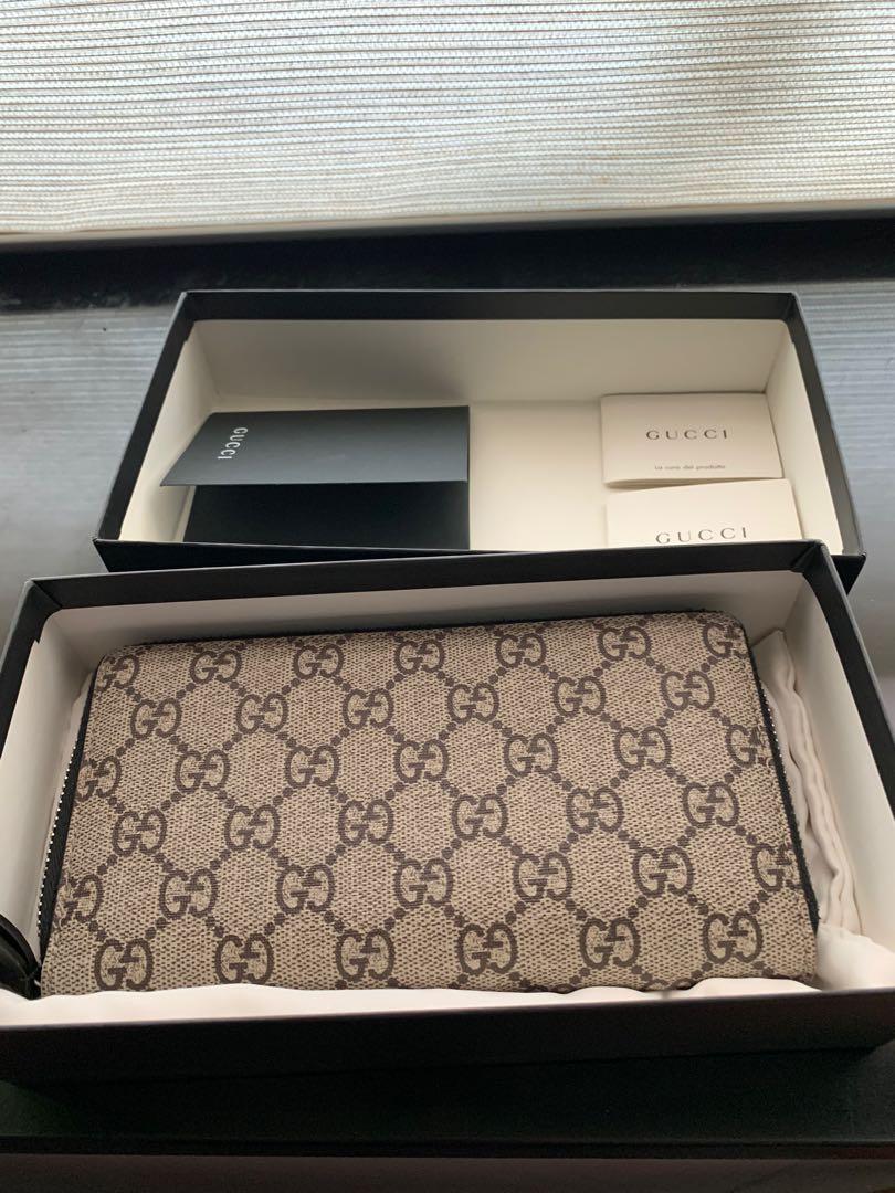Gucci Angry Cat Long Wallet, Luxury, Bags & Wallets on Carousell
