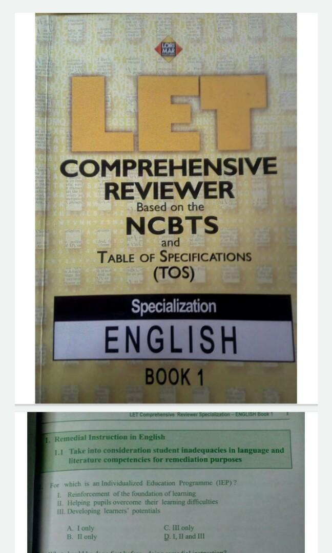 Lorimar English Reviewer (book1&2), Hobbies & Toys, Books & Magazines, Assessment Books on Carousell