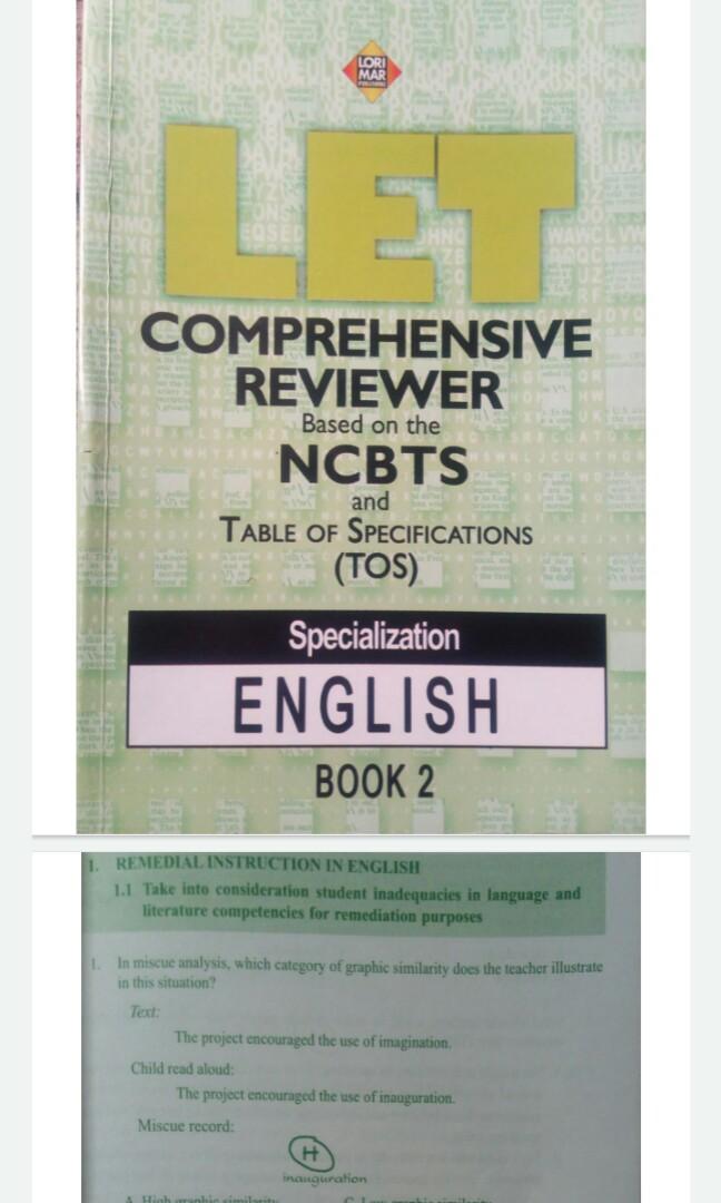 Lorimar English Reviewer (book1&2), Hobbies & Toys, Books & Magazines, Assessment Books on Carousell