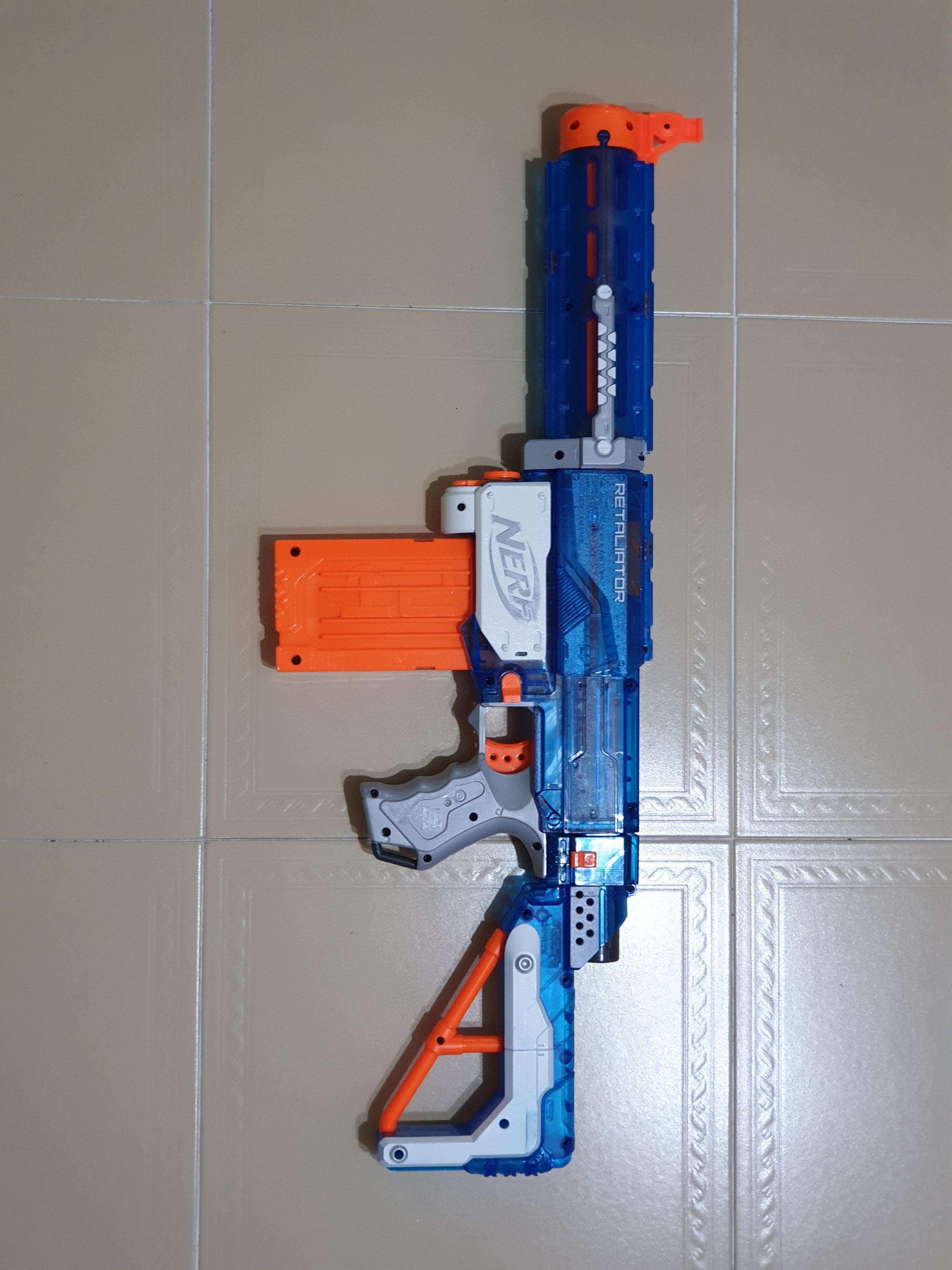 Modded Retaliator Sonic Ice Limited Edition Nerf Gun, Hobbies & Toys ...