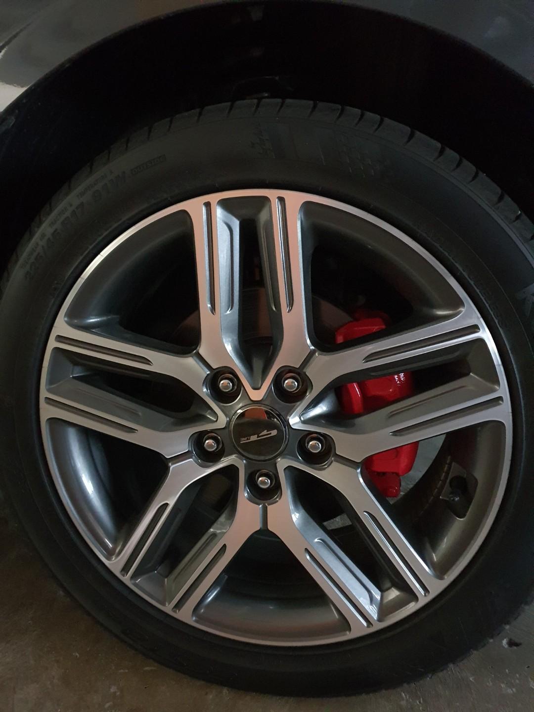 Original KIA rims 17 inch with tyre., Car Accessories, Tyres & Rims on ...