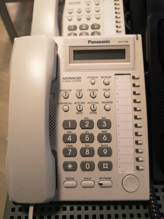 Panasonic KX-T7730 Single Line Corded Phone With Speaker & Caller ID Office Phones, Computers ...