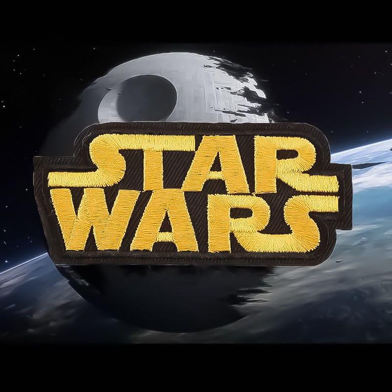 (Patch) Star Wars Logo Yellow Block Letters Iron On, Hobbies & Toys ...