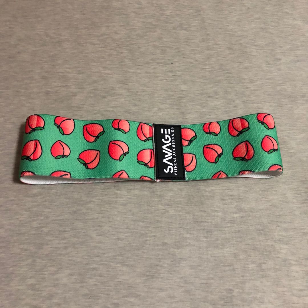 Peach emoji resistance glute band, Sports Equipment, Exercise & Fitness ...