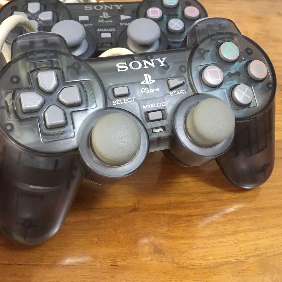 PSOne DualShock Controller (Transparent / Clear Back), Video Gaming ...