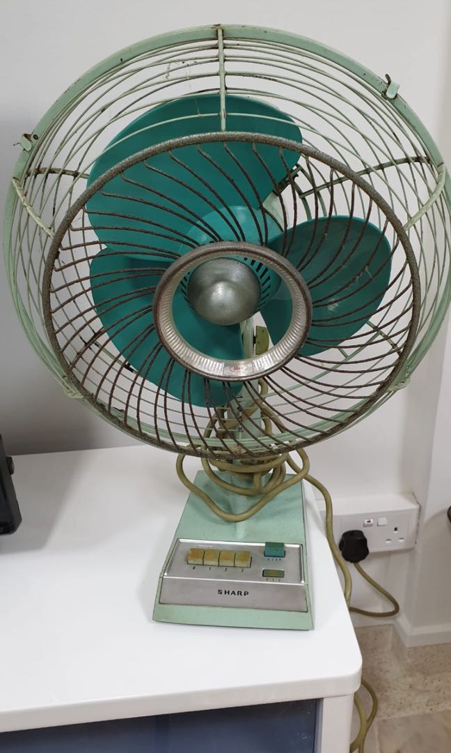 Sharp antique table fan, Furniture & Home Living, Home Decor, Other ...