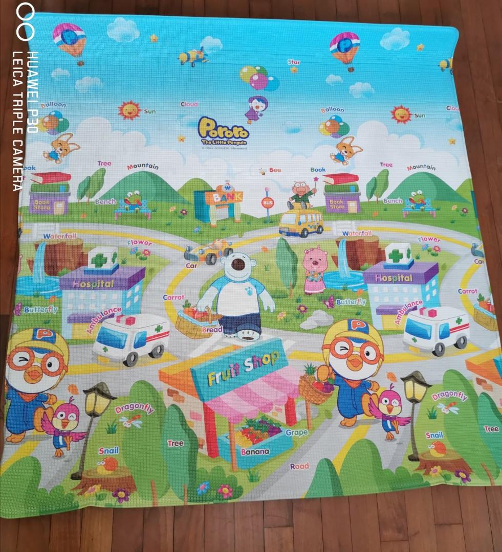 Baby Playmat- Pororo theme, Babies & Kids, Infant Playtime on Carousell