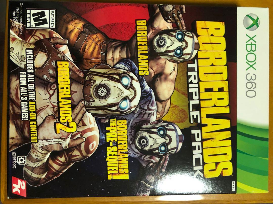 Borderlands Triple Pack, Video Gaming, Video Games, Xbox on Carousell