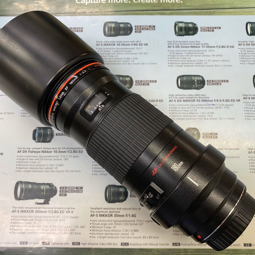Canon EF 180 F3.5 L, Photography, Lenses on Carousell