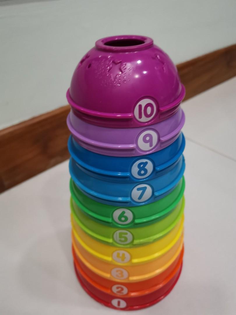 Fisherprice color & number stacker, Babies & Kids, Infant Playtime on ...
