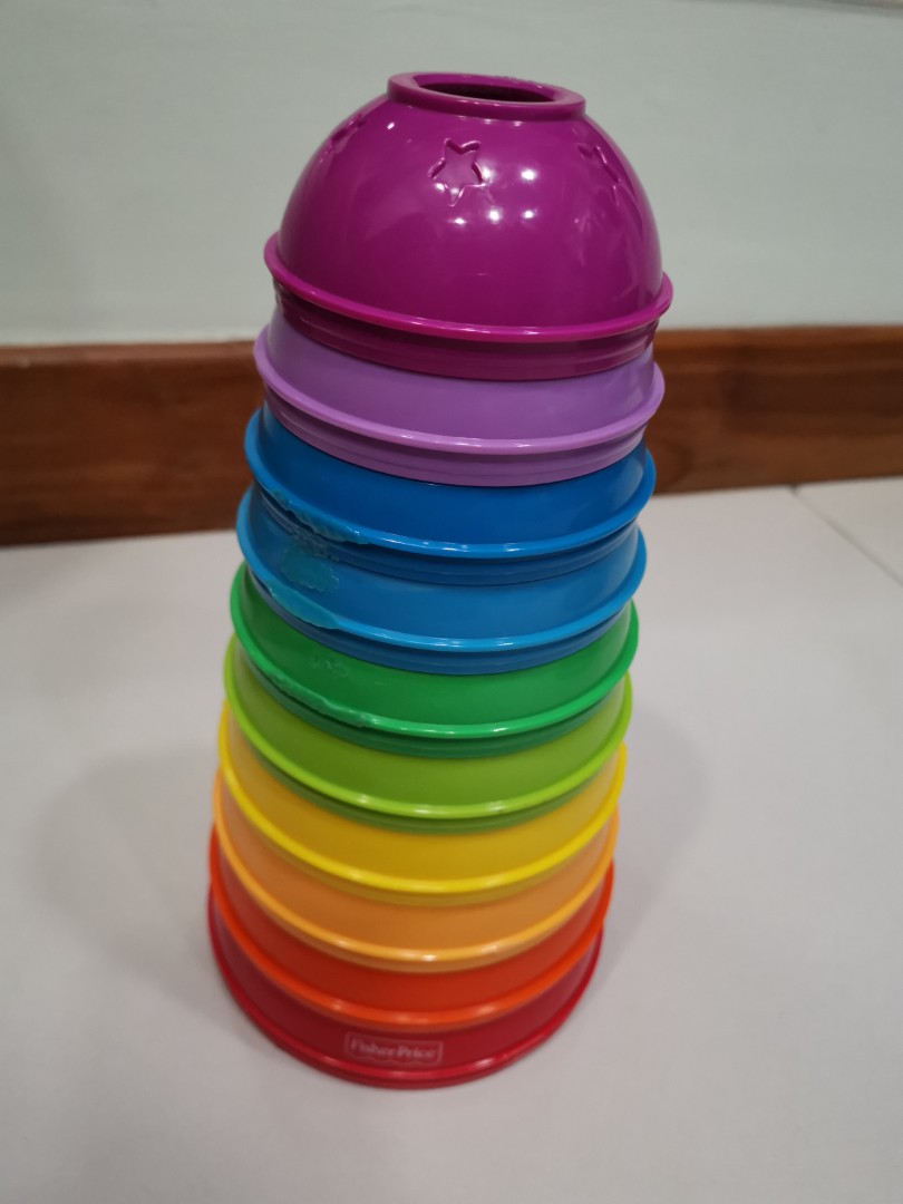 Fisherprice color & number stacker, Babies & Kids, Infant Playtime on ...