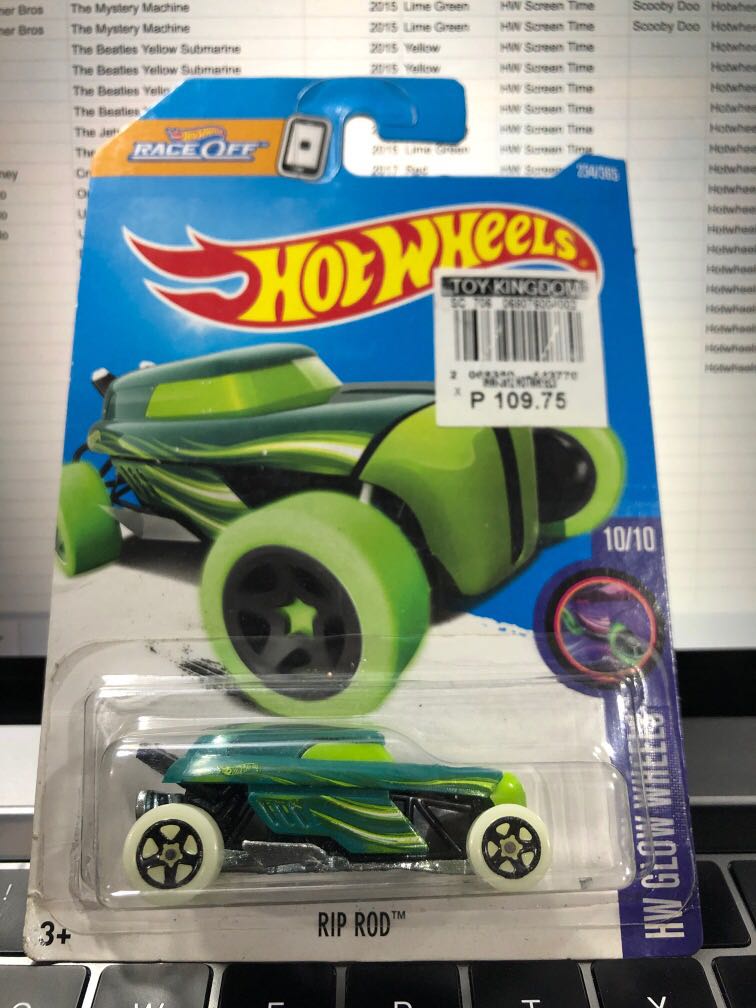 Hot Wheels Rip Rod Glow Wheels, Hobbies & Toys, Toys & Games on Carousell