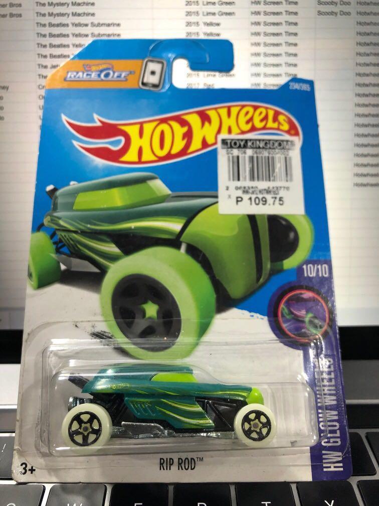 Hot Wheels Rip Rod Glow Wheels, Hobbies & Toys, Toys & Games on Carousell