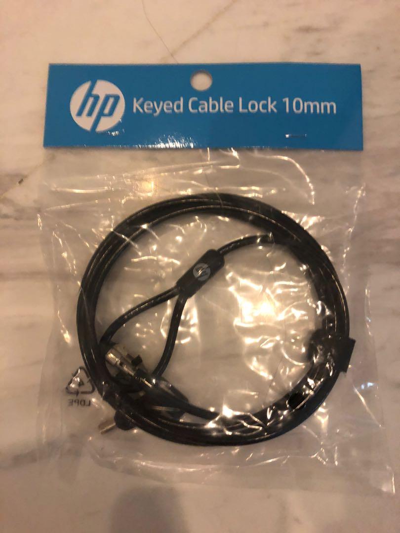 HP Keyed Cable Lock 10mm, Computers & Tech, Parts & Accessories, Cables ...
