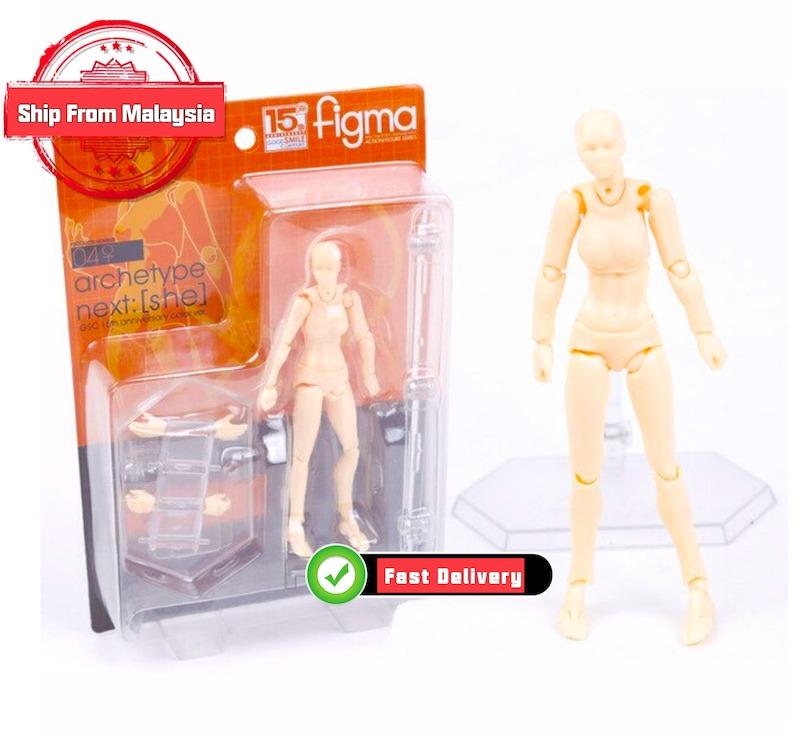 Multi-joint movable Figures Figma Archetype next he / she Flesh Color ver. PVC Action Figure 13 ...