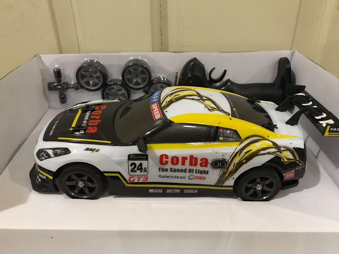 Nissan Skyline GTR Remote control drift racing toy car R/C, Hobbies ...