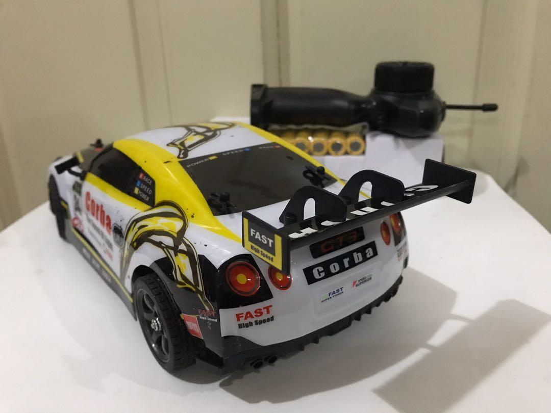 Nissan Skyline GTR Remote control drift racing toy car R/C, Hobbies ...
