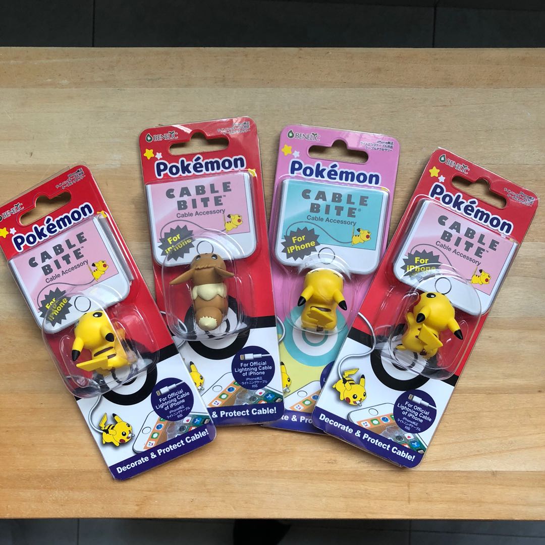 Pikachu / Eevee Cable Bites, Computers & Tech, Parts & Accessories ...