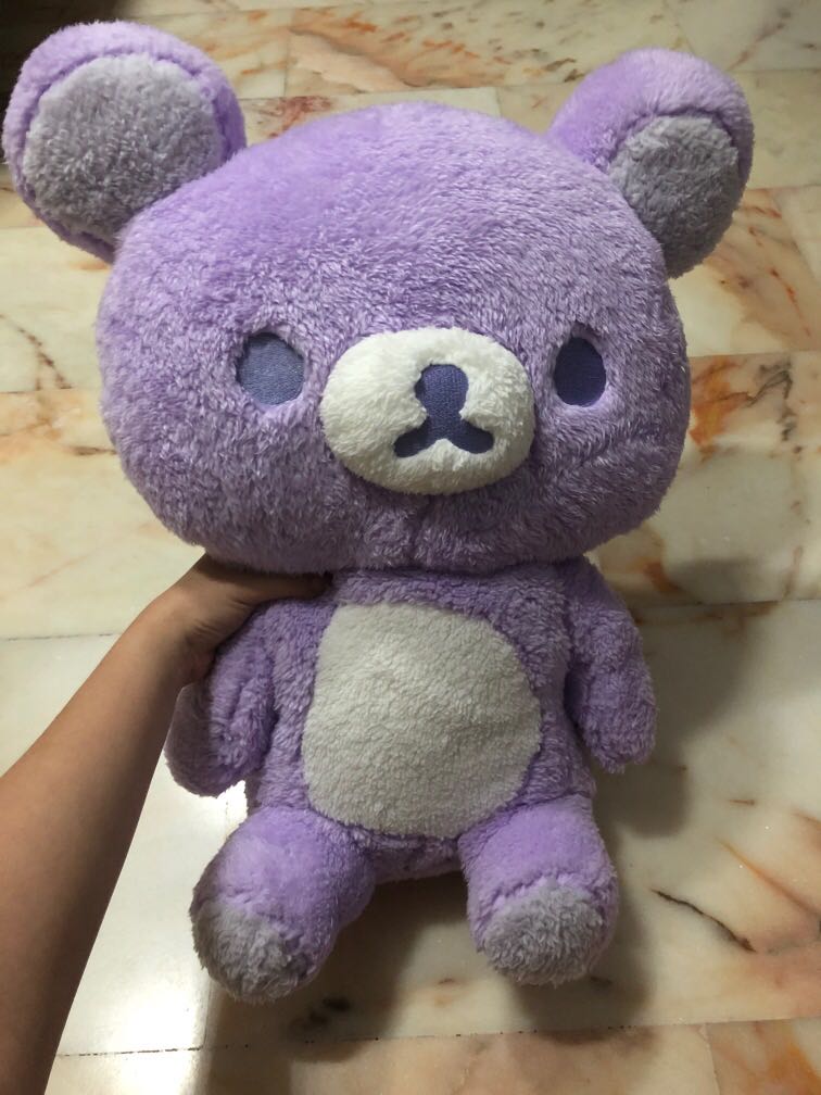 Purple Rilakkuma Soft Toy, Hobbies & Toys, Toys & Games on Carousell