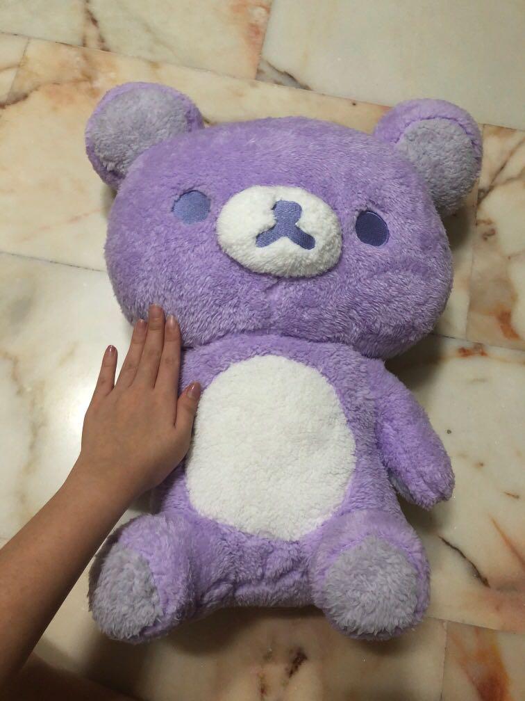 Purple Rilakkuma Soft Toy, Hobbies & Toys, Toys & Games on Carousell