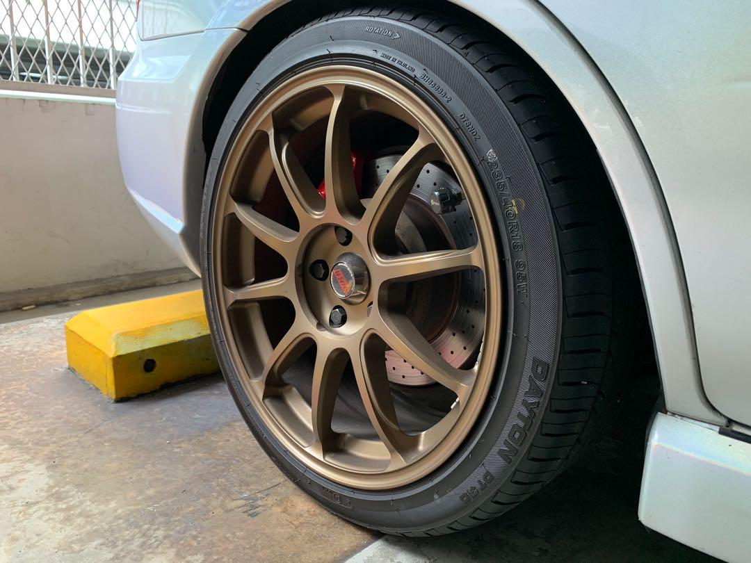 Rays ZE40 Replica, Car Accessories, Tyres & Rims on Carousell